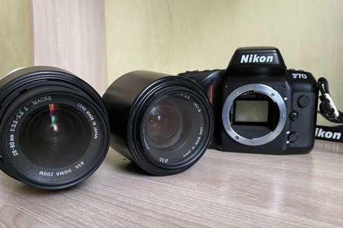 Nikon F-70 + Sigma zoom 28-80 mm+ 70-210 mm