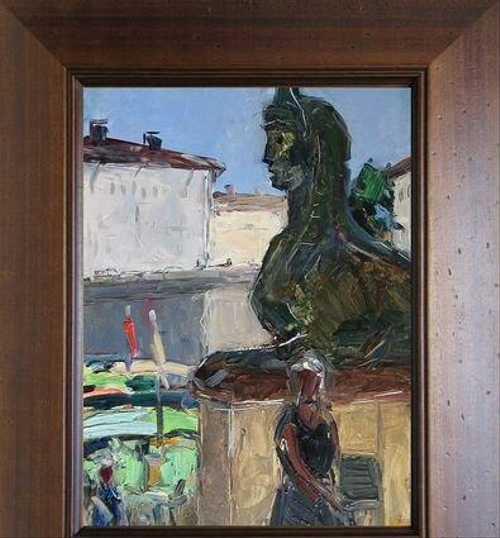 Картина Арс. Семёнова "У Египетского моста", 1961