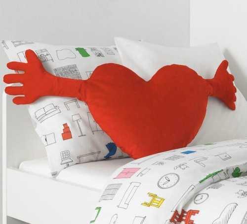 Новая декоративная подушка сердце из IKEA