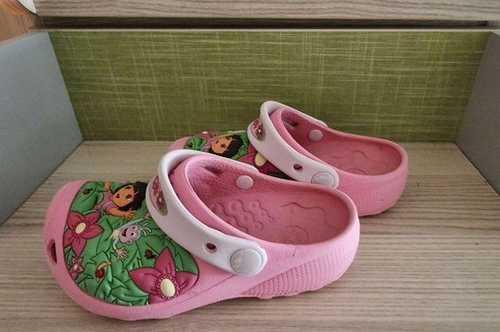 Сланцы "Crocs" на девочку,C10/C11