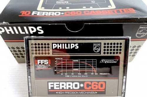 Аудиокассеты кассеты Philips Ferro C 60 - 1981 г