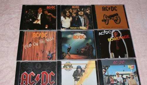 Cd диски. Коллекция. AC DC. 9 Номерных Альбомов