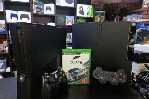 Лот Xbox 360 1tb, ps3 1tb, forza motorsport 7