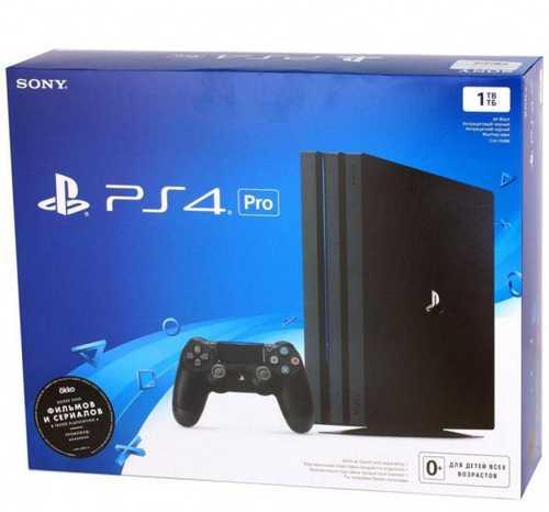 Sony PlayStation 4 Pro 1TB CUH-7008B 2-джойстика