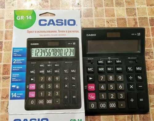 Новый калькулятор casio GR -14