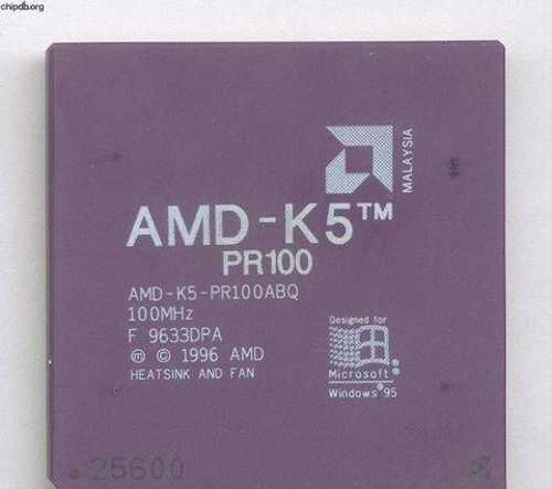 Раритетный процессор AMD-K5 PR100 (керамика 1996г)