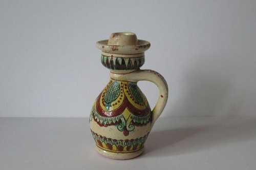 Масляный светильник (подсвечник) керамика СССР