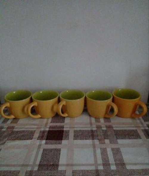 Набор чайно-кофейных чашек с блюдцами