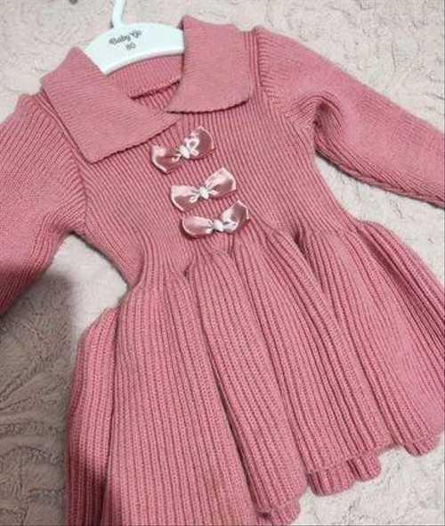 Платье детское теплое