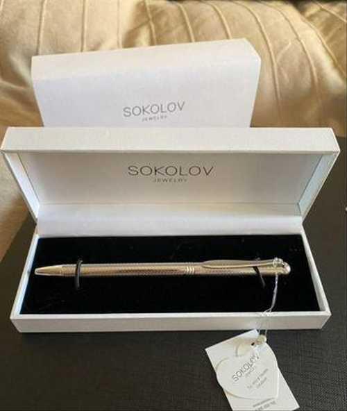 Серебряная ручка Sokolov
