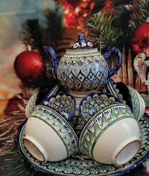 Сервизы чайные столовые Риштан