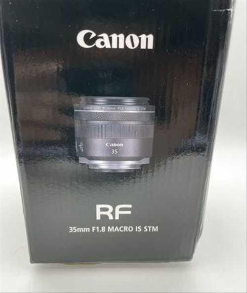 Объектив canon rf 35mm1.8 stm