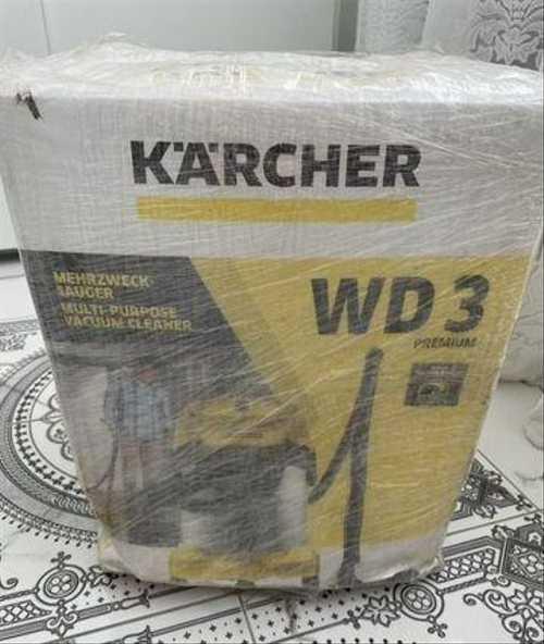 Пылесос строительный Karcher WD3 premium, новый