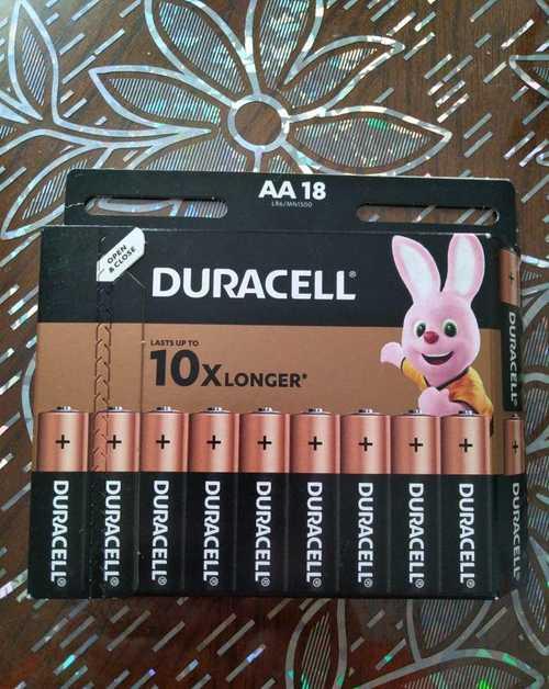 Батарейки Duracell AA LR6