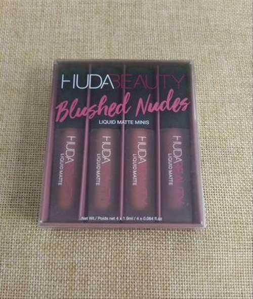 Набор матовых мини-помад Huda Beauty Blushed Nudes