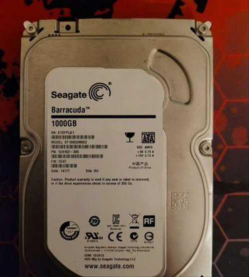 Seagate Barracuda hdd 1tb 7200rpm ST1000DM003