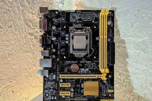 Материнская плата Asus H81 +Процессор Core i3 4130