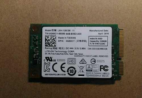 1.8" msata SSD LiteOn 128GB, LMH-128V2M-11