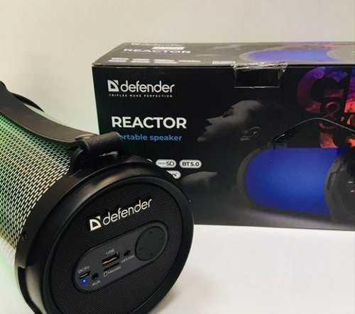 Блютуз колонка 8вт подсветка USB/FM/TF/AUX reactor