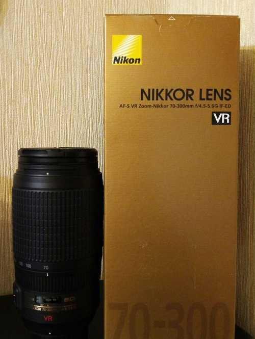 Объектив nikon lens af-s vr zoom-nikkor 70-300mm