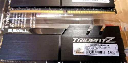 G.skill Trident Z 32 гб (16 гб x 2) DDR4 4000 мгц