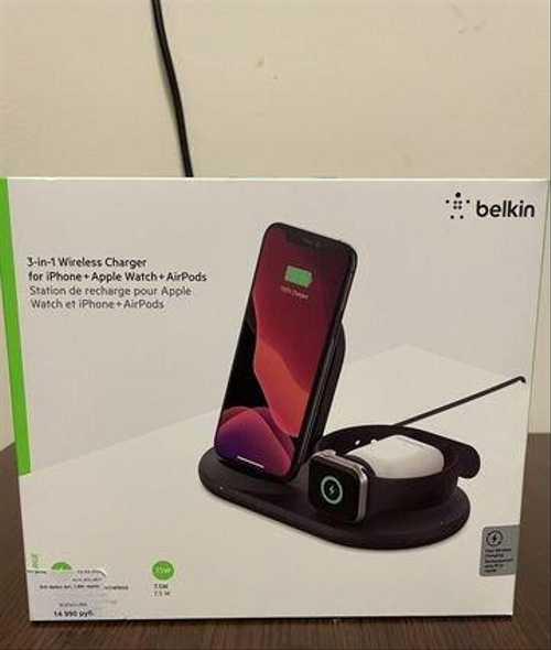 Безпроводное зарядное устройство Belkin 3 в 1