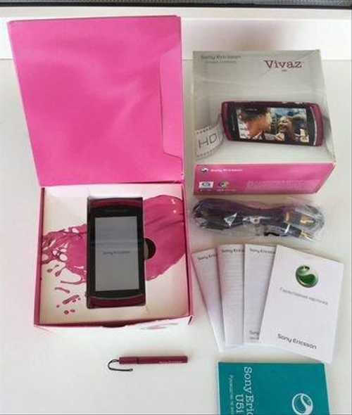 Sony Ericsson Vivaz U5i Pink. Полный комплект