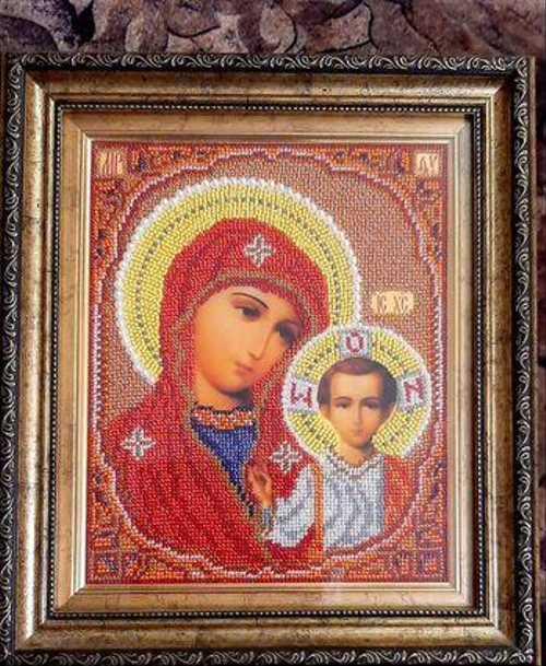 Икона "Казанская Божья матерь. Размер 32х28