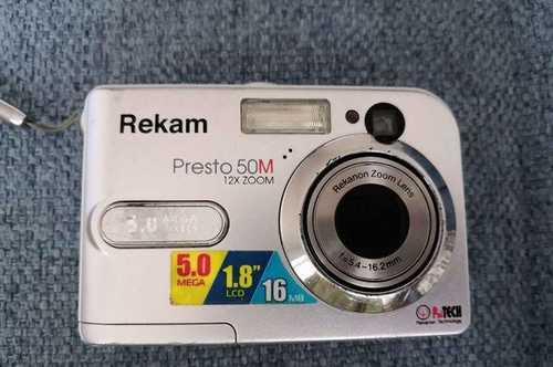 Компактный фотоаппарат Rekam presto 50M