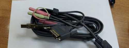 Кабель KVM DVI, USB A-B
