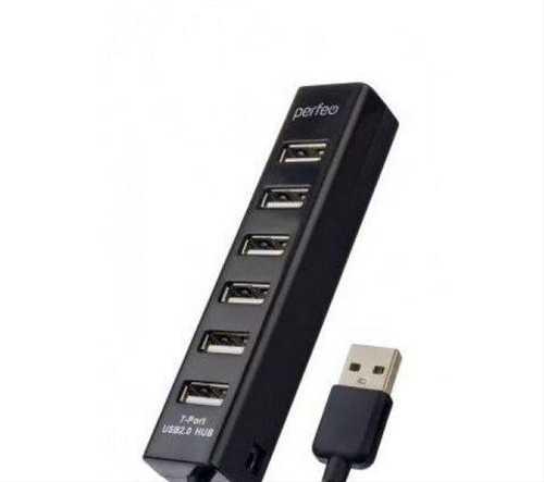 Хаб USB 4 порт Perfeo pfс3227 черный