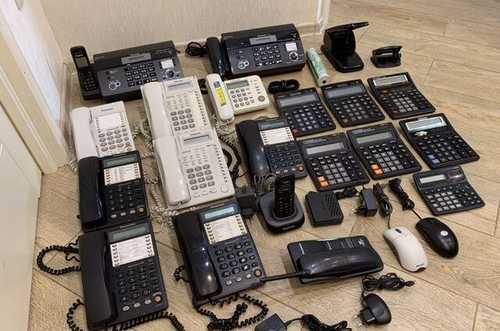 Лот Телефон факс калькулятор офисная телекоммуника