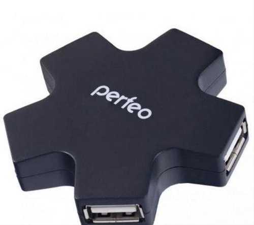 Хаб USB 4 порт Perfeo PF5048 черный