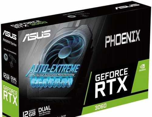Видеокарта asus Phoenix RTX 3060 V2 12GB новые