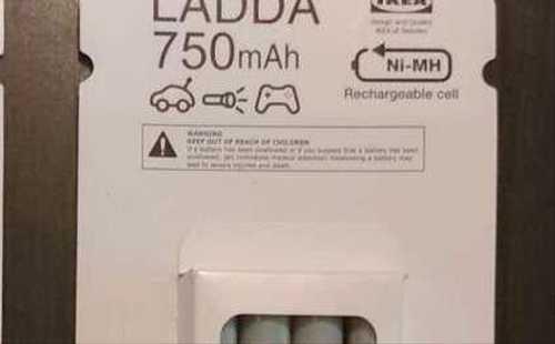 Аккумуляторные батарейки IKEA ladda AAA