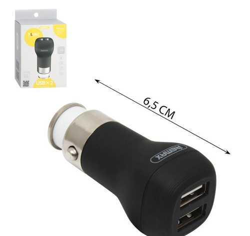 Зу авто 160 2USB 2.4A flinc черный remax