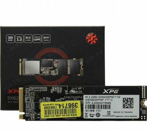2TB SSD Adata XPG SX8200 Pro M.2 nvme PCIe Gen3x4