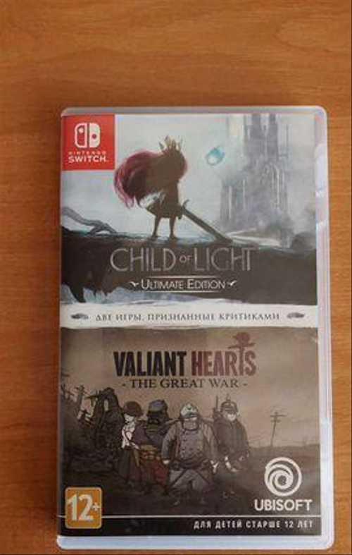 Игры Nintendo switch Child of Light/Valiant hearts