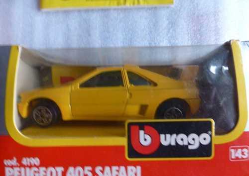 Модель burago peugeot 405