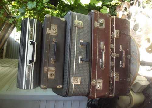 Старинный чемодан №4 фибра уголки дипломат