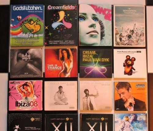 CD-диски сборники клубной музыки транс хаус