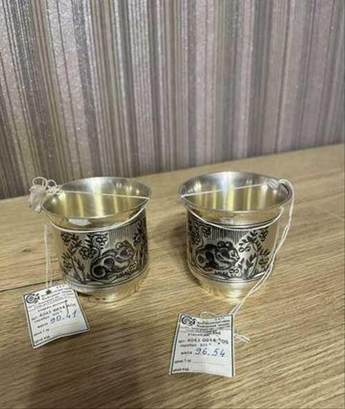 Стакан детский серебряный