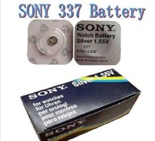 Батарейка Sony 337 SR416SW для микронаушника