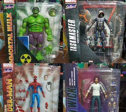 Фигурки Marvel Select Immortal Hulk, Taskmaster, S
