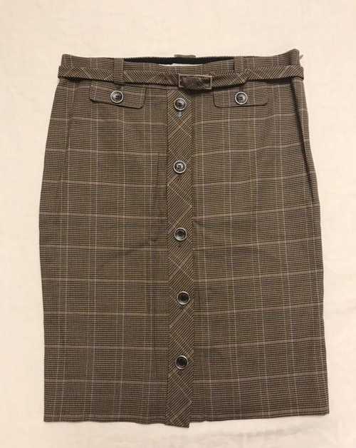 Юбка в клетку шерсть Karen Millen р.44