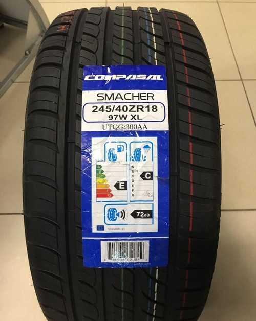 Новые летние шины Compasal 245/40 R18 резина