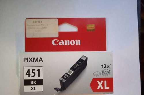 Картридж Canon cli-451xlbk черный повышен. емкости