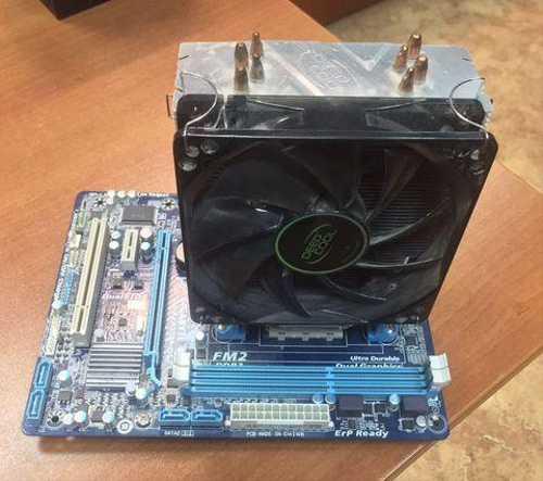 Комплект плата FM2 4 ядра Athlon X4 750k cooler