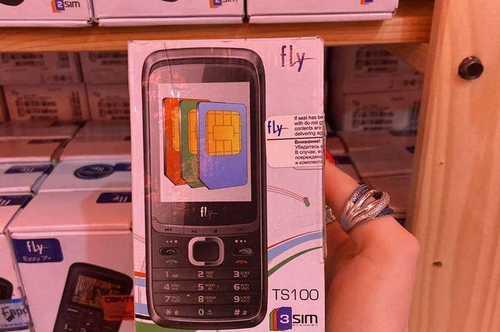 Fly TS100, 3 sim карты, только опт