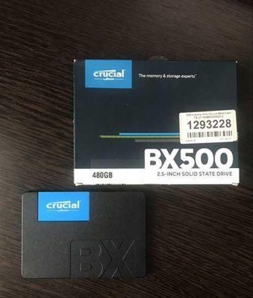 SSD накопитель Crucial BX500 CT480BX500SSD1 480гб